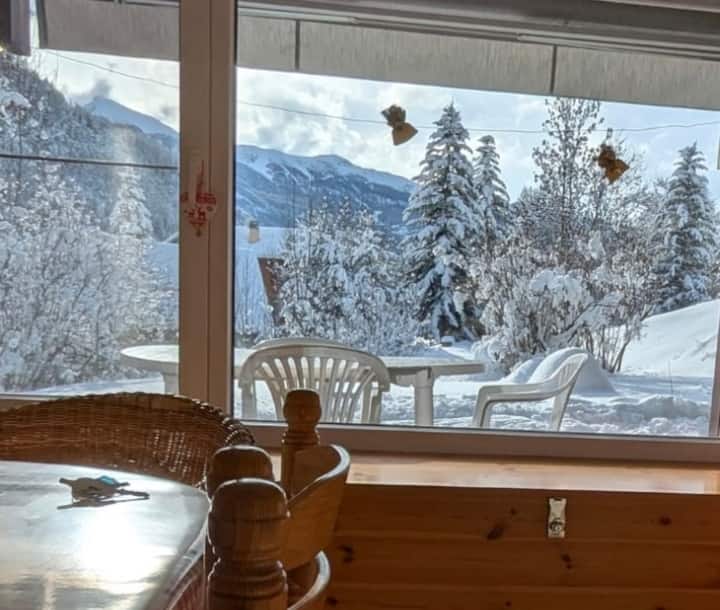 Vue Et Jardin Plein Sud! 6 Pers-parking Gratuit - Vallouise