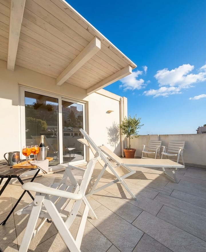 Attique Chic Avec Terrasses - Coeur De Cagliari - Cagliari