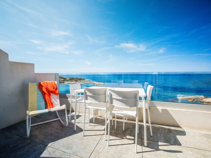 Sopramare T2 (35m²) Lux Terrasse Vue Mer Climatisé - Algajola