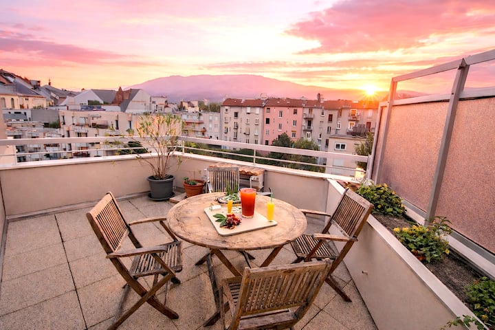 Vue Panoramique 🌅 Calme & Charme En Centre Ville - France