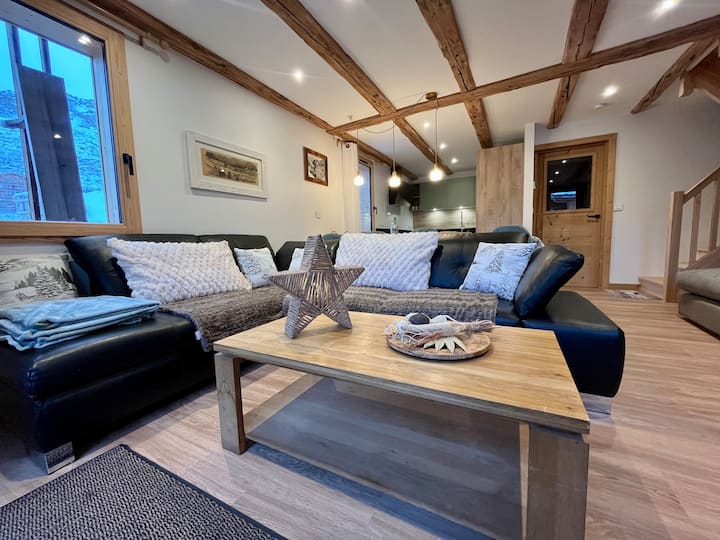 Chalet - Duplex Neuf 8p - Skiroom-cheminée-parking - Tignes