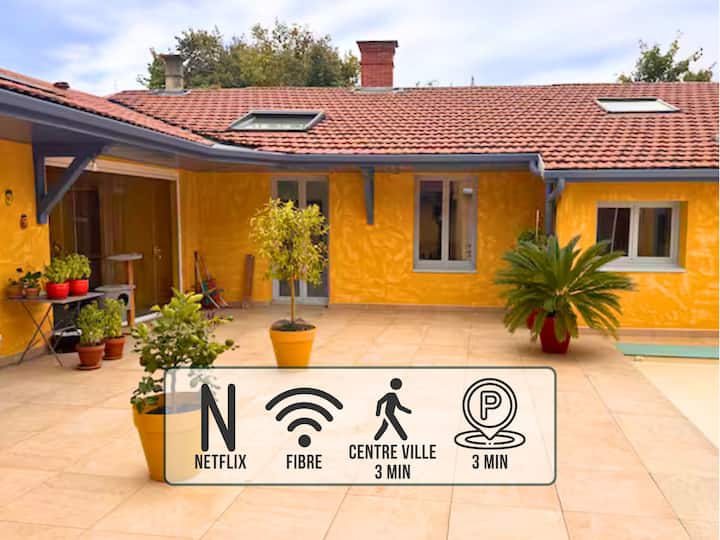 Pro Mission/chantier : Calme+wifi Fibre+parking - Bourg-en-Bresse