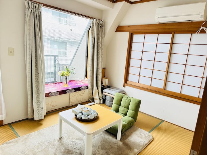 上野秋叶原100平4房两厅两卫，大量餐厅购物出行超方便。10分钟可到附近5个车站。可寄存行李wifi - 淺草