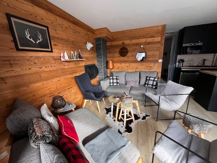 Apt Chaleureux, Vue Montagne, Balcons 100mpiste Pk - Les Deux Alpes