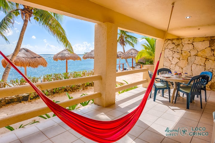 Beach Level Condo - Pool / Snorkeling / Restaurant - Akumal