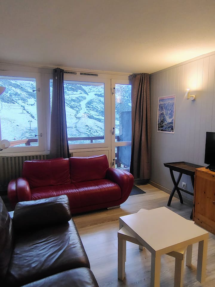 44 M2 La Mongie, Cosy, 1 Ch., Pied Pistes,  Balcon - La Mongie
