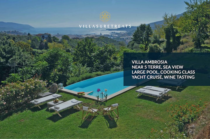 Villa Ambrosia 8p Large Pool A/c Wifi Near 5 Terre - La Spezia