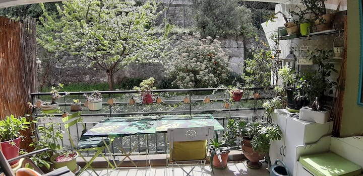 Le Jardin De Charme, Proche Port Et Riquier Gare - Villefranche-sur-Mer