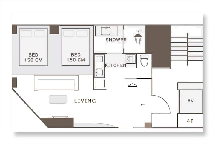 Shinsaibashi-osaka Downtown 1floor-1suite 4f - Osaka, Japan