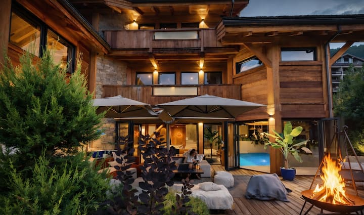 Chalet Orpin, Piscine, Ciné, Pataugeoire, Sauna - Bardonecchia