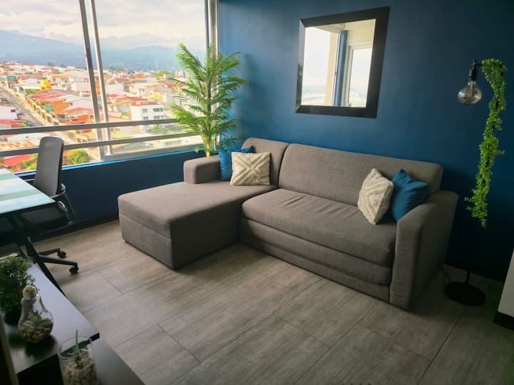 Cozy&secure Apt Stunning Views 15 Min From Airport - San José