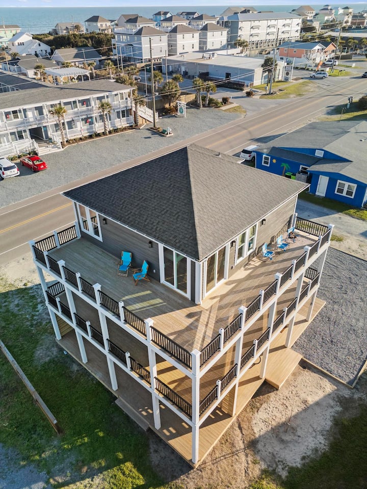 Sounds Great | Modern Coastal | Marsh Views & Dock - Surf City, NC