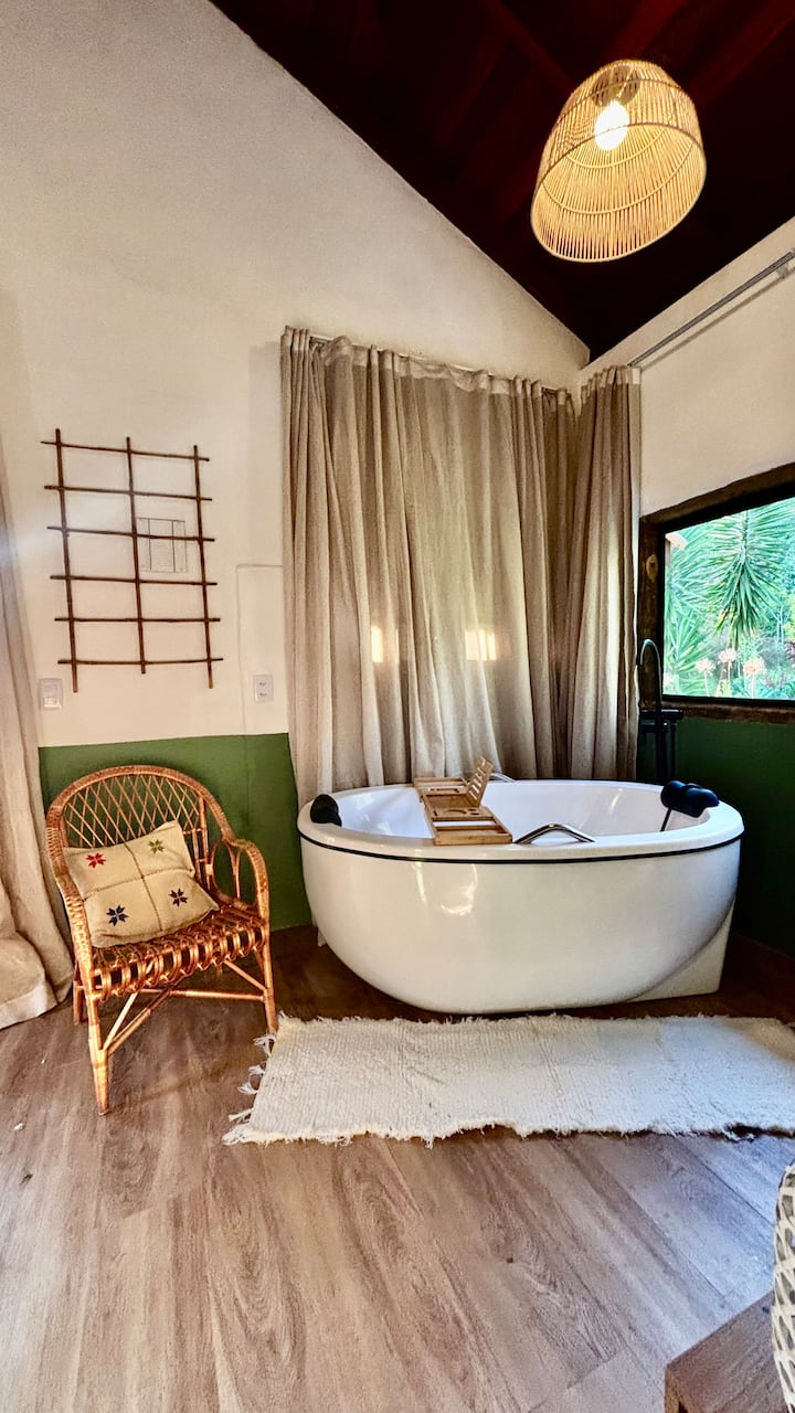 Mountain Chalet With A View, Fireplace, Bathtub - Brasil