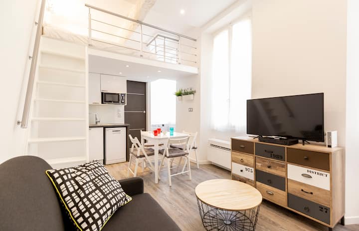 Chez Thibault - Studio Rénové 2-4pers Centre - アンティーブ