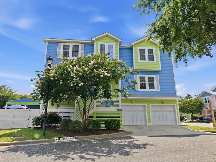 The Grand Haven - Vibrant 3 Bdrm Vacation Home With Elevator Access, Seasonal Waterpark - Kill Devil Hills, NC