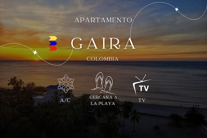 Apt Cozy+near Sea+ac+kitchen+wifi+tv+laundry@gaira - Santa Marta, Colombia