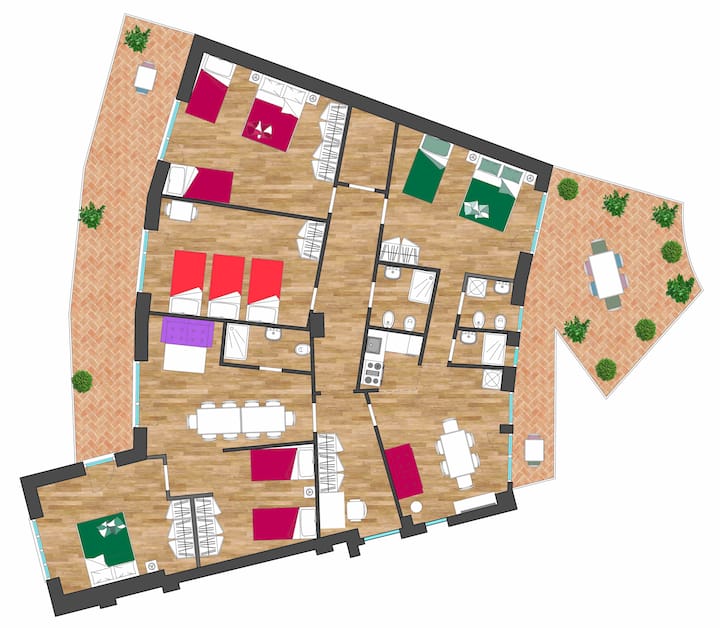 Apartment * Big Family Groups * - Italy