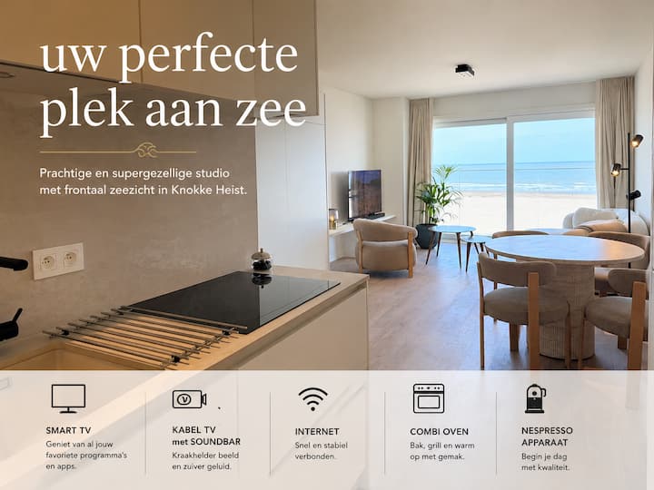 Prachtige Luxe Studio Met Frontaal Zeezicht. - Bruges