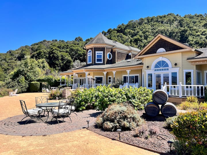 Ranch Estate+cottage: Epic Views Spa Firepit Games - San Luis Obispo, CA