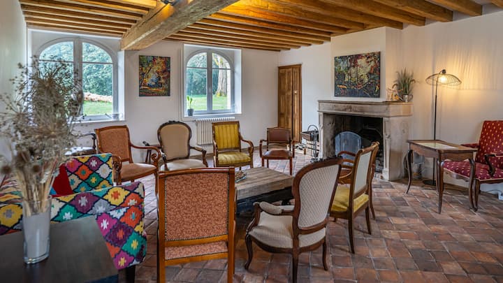 Maison De Famille, 11 Chambres, Piscine, Ferme Bio - Nemours