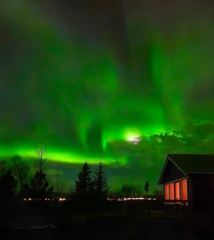 Rauduskridur Farm. The Green Cabin. - Islande