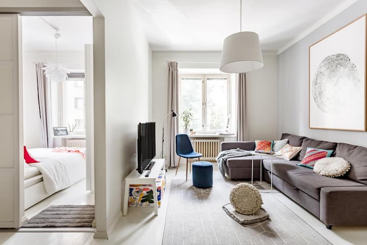 Metro | King Bed | Fast Wifi | Walk Everywhere - Helsinki