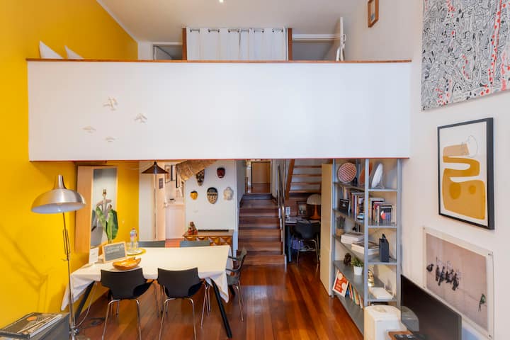 Casa Alegria - Arty Downtown Loft With Patio - Lisbon