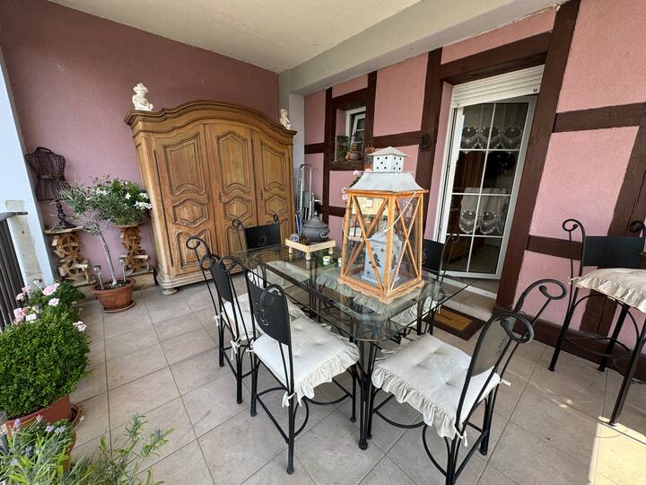 Grande Terrasse - Entre Strasbourg Et Colmar - Benfeld