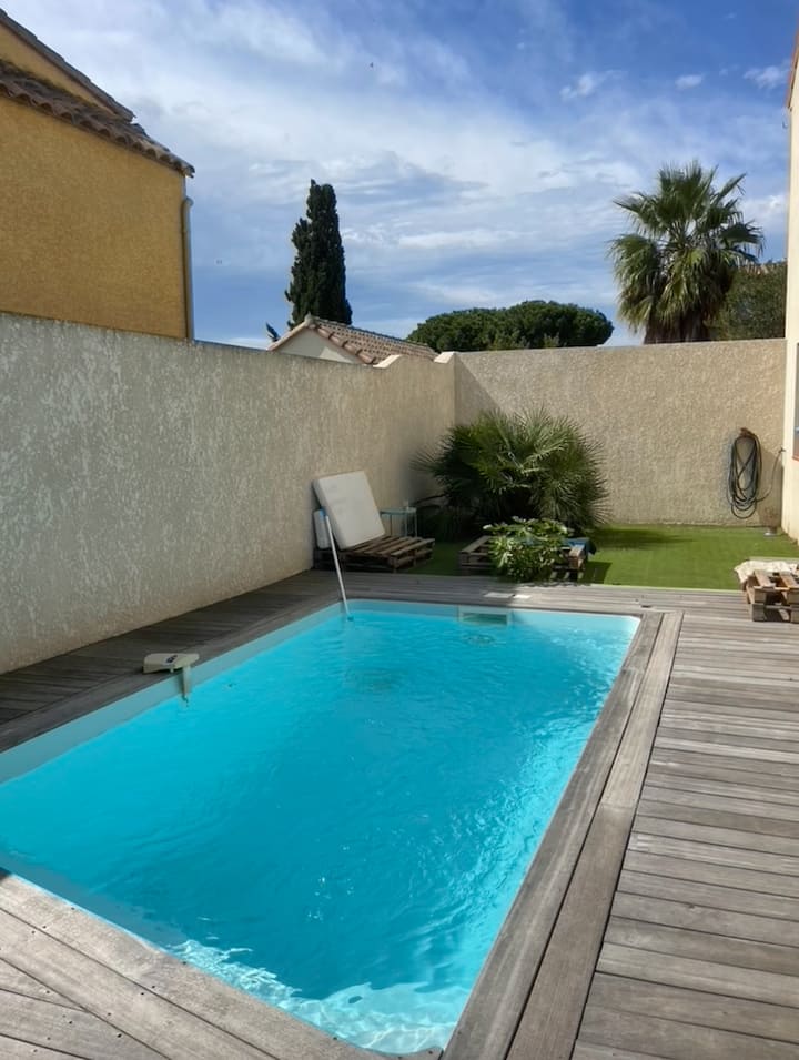 La Villa Del Mar, Piscine • Plage • 8pers - Torreilles Plage
