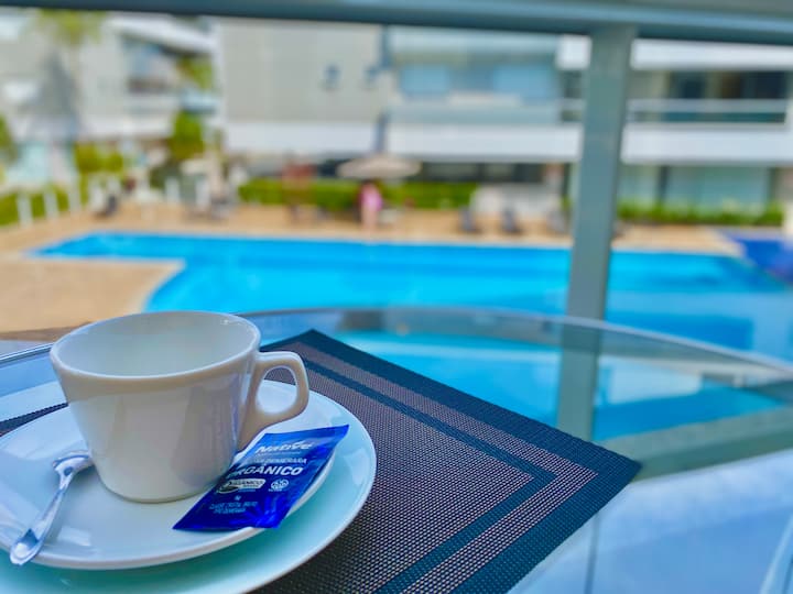 2 Suítes Nas Gaivotas Vista Piscina E 290m Do Mar - Brasil