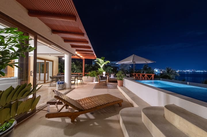 Impresionante Villa Frente Playa Alberca Privada - Bucerías