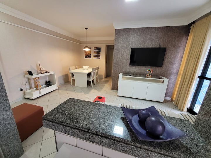 Ap 78m2, Jardins, 2qts, Completo, Wi-fi E 1vg. - Aracaju