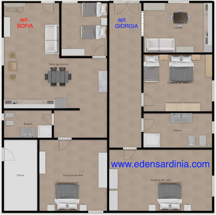 ⭐️ Villa Eden ⭐️  Apartment  Giorgia - Provincia di Oristano