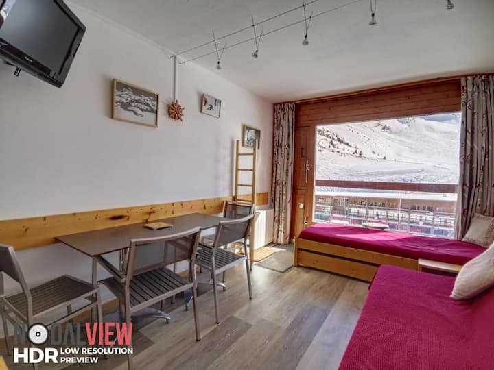 Arc 2000 Studio Balcon Aiguille Rouge 4/5 Pers - Arc 2000