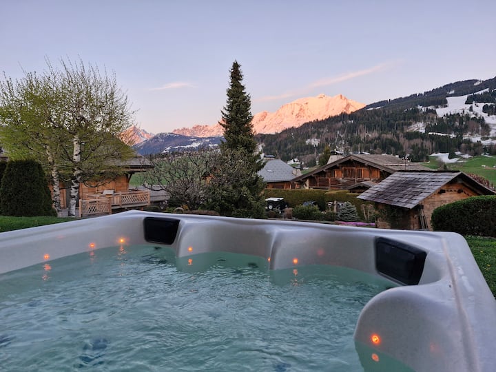 Chalet Vue Mont-blanc, 2 Min Pistes De Megève - Megève