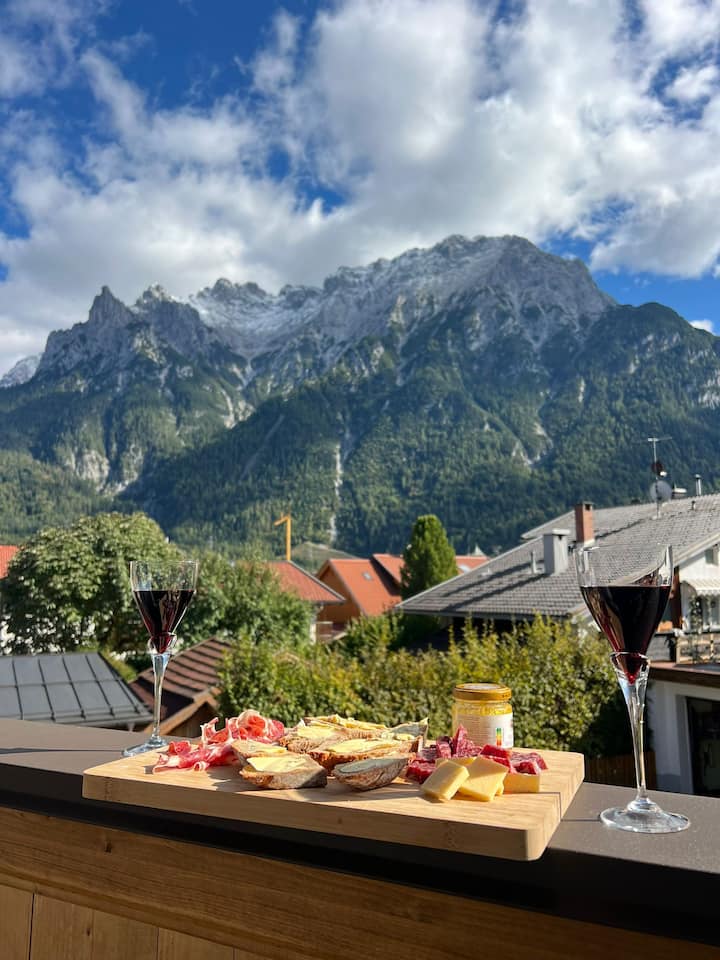 Stunning Alpine Views From Two Balconies, Brandnew - Mittenwald
