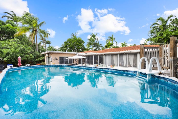 Cute House | 6 Min To Beach | Pool | Bbq | Fishing - Hollywood, FL