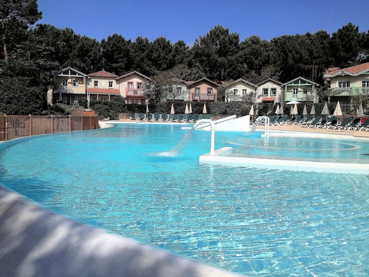 Villa 4 Personnes--résidence Avec Piscine Chauffée - Lacanau