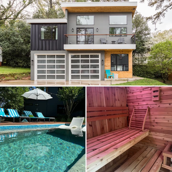 *New Sauna - Modern Retreat With Relaxing Pool - PNC Arena