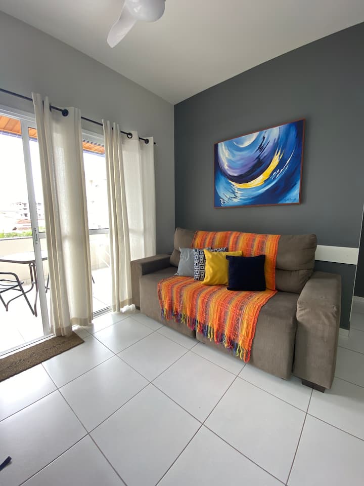 Apart Aconchegante No Itaguá, Ar Nos 2 Quartos - Ubatuba