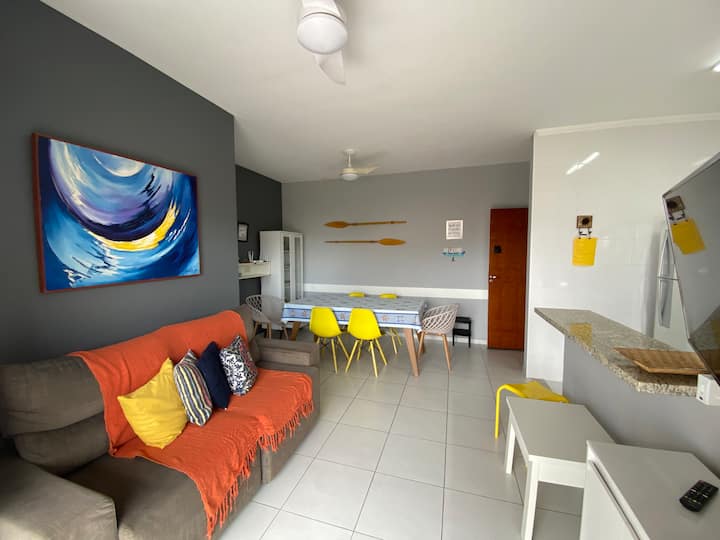 Apart Aconchegante No Itaguá, Ar Nos 2 Quartos - Ubatuba