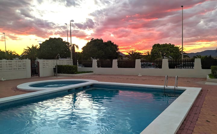 Beach House With Pool, Garden, Views And Wifi - Almenara