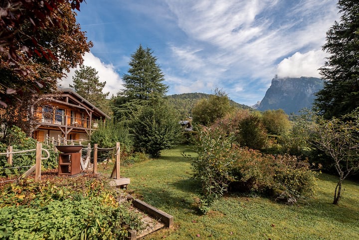 Chalet Rénové 12 Pers - Jardin Arboré + Sauna - Samoëns