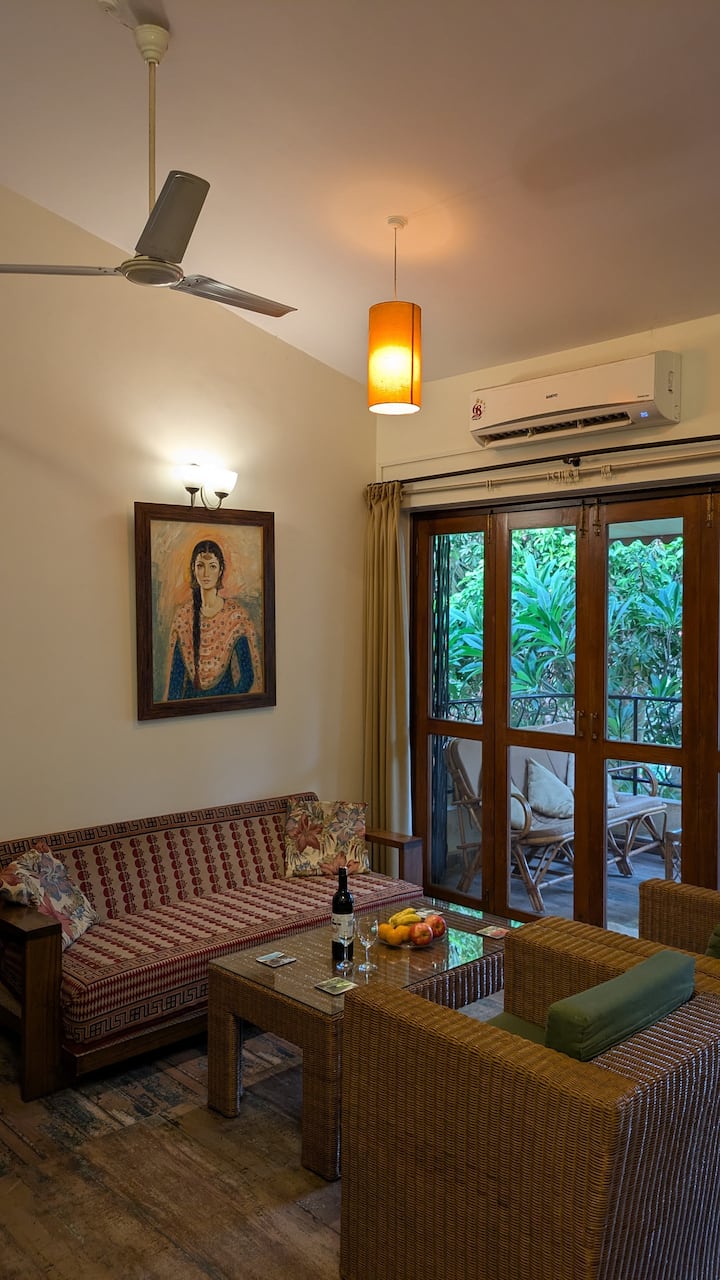 Beautiful And Airy 1 Bedroom Apartment In Arpora - Goa