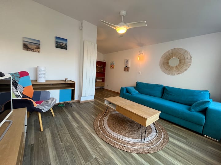 Apt 45m² Centre Ville Avec Jardin - Plage à 200 M - Dune du Pilat