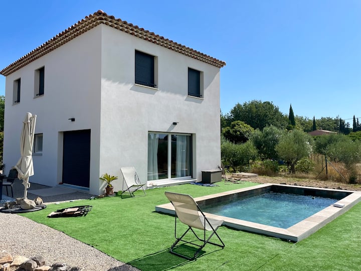 Lorgues : Maison 3 Ch, Piscine Privée, Clim, Fibre - Lorgues