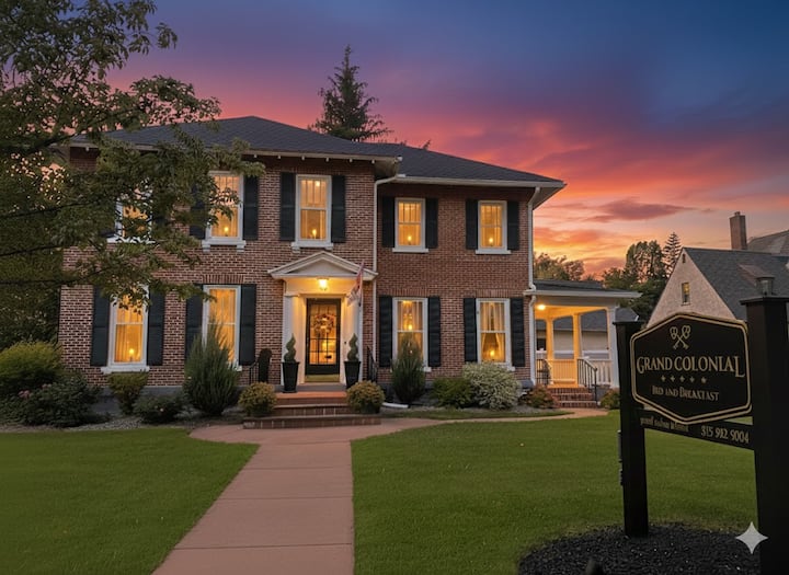 Historic B&b Near Herkimer Diamond Mines-queen Bed - 法蘭克福