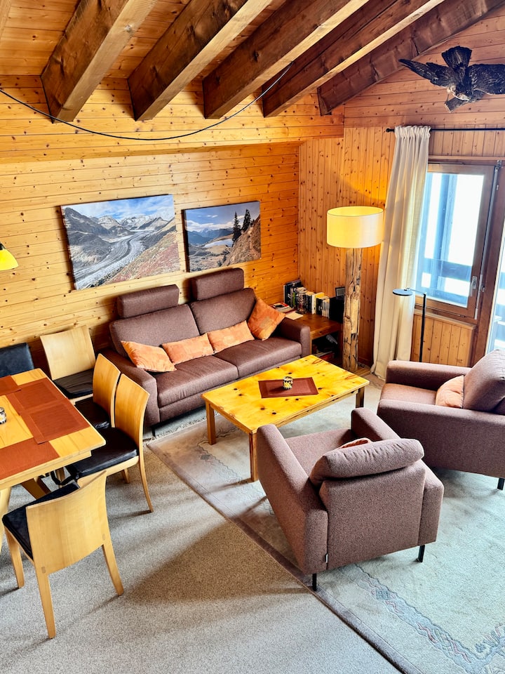 Penthouse Apt /Ski In-out/vue Exceptionnelle - Bettmeralp