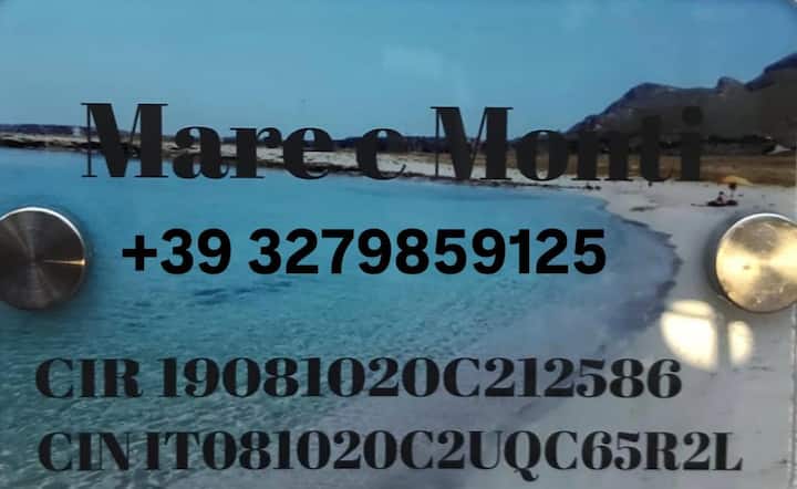 " Mare E Monti " Luminosa Casa Parcheggio Privato. - Custonaci