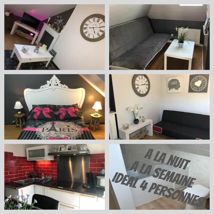 Appartement Romantique 4 Personnes - Boulogne-sur-Mer